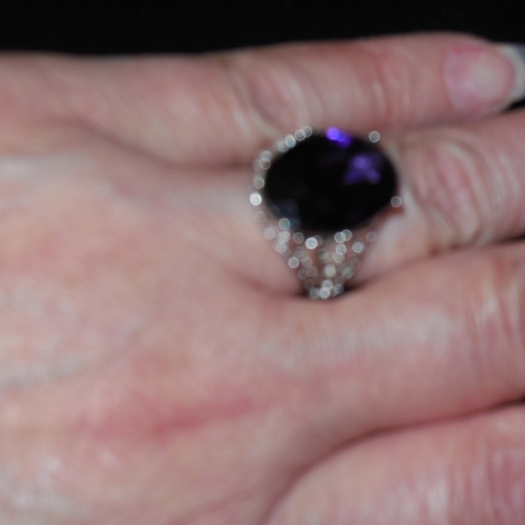 ROJ | Jewelry | 8ct Amethyst 925 Sterling Silver Ring | Poshmark